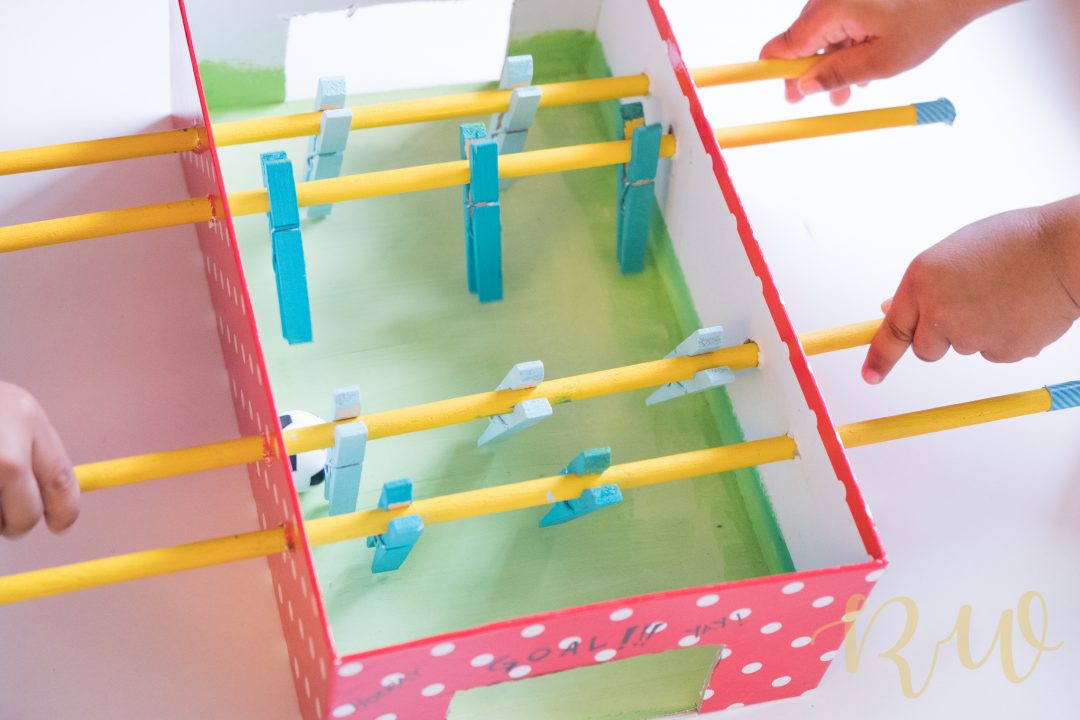 DIY Mini Foosball Table for Kids – RheaWrites