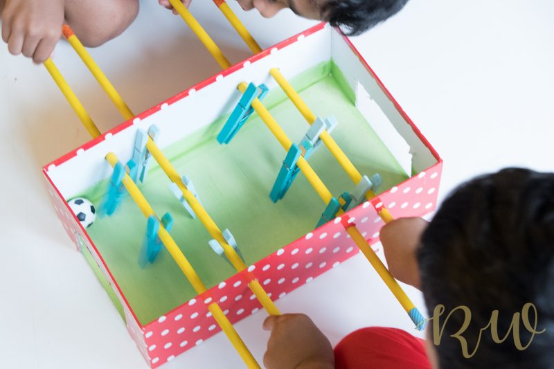 DIY Mini Foosball Table for Kids – RheaWrites